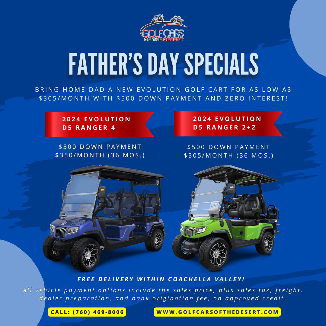Promotions – Golf Cars of the Desert | Golf Car Dealer in Rancho Mirage ...